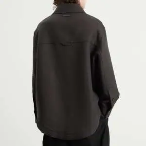 AMI Paris Boiled Wool Gabardine Button-down Jacket