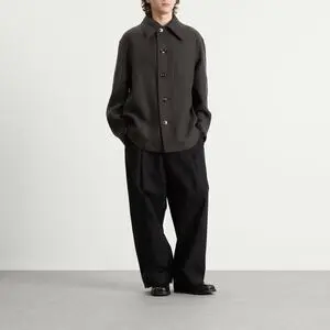AMI Paris Boiled Wool Gabardine Button-down Jacket