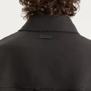 AMI Paris Boiled Wool Gabardine Button-down Jacket