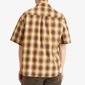 A BATHING APE Ombre Check Relaxed Fit Ss Shirt