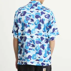 A BATHING APE Abc Camo Open Collar Ss Shirts