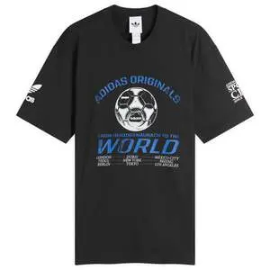 Adidas 90s Football T-shirt In | Size: | 100% Cotton | End Clothing - Black