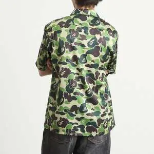 A BATHING APE Abc Camo Open Collar Ss Shirts