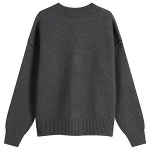 AMI Paris Felted Merino Wool Knit Adc Cardigan