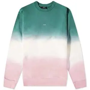 A.p.c. Chris Dip Dye Crew Sweat - Pink