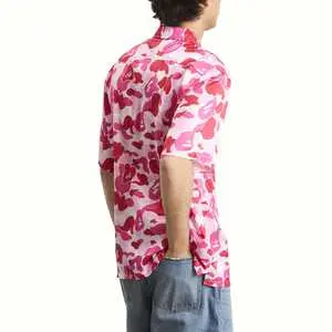 A BATHING APE Abc Camo Open Collar Ss Shirts