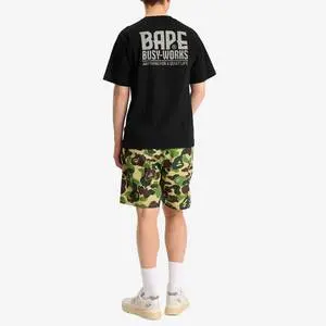 A BATHING APE Reflector Industrial Logo Tee