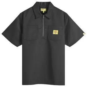 ICECREAM Quarter Zip Work Shirt - Black