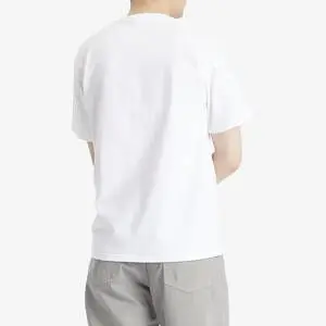 A BATHING APE Stencil Circle Ape Face Tee - White