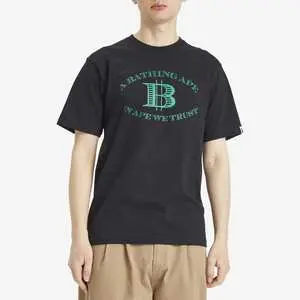 A BATHING APE Money B Logo Tee - Black