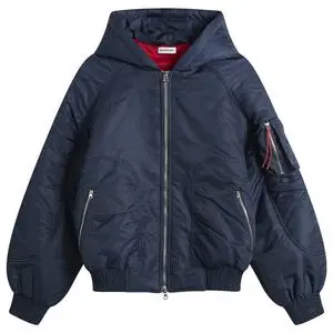 PEACHY DEN The Penny Flight Jacket - Navy