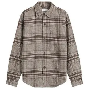 Nn07 Adwin Check Overshirt - Creme Check
