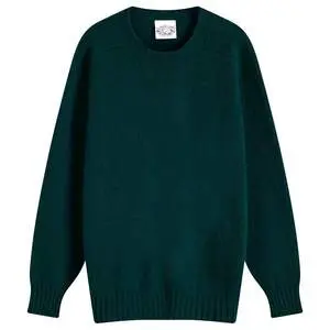JAMIESON'S OF SHETLAND Crew Knit - Green