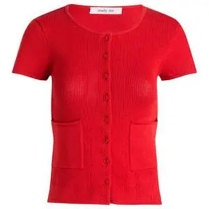 PEACHY DEN Marie Knit Polo Top - Jam