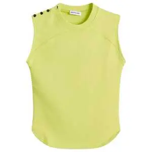 PEACHY DEN Trixie Sweat Vest Top - Highlighter