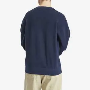 A BATHING APE College Waffle Crewneck Sweater