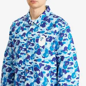A BATHING APE Abc Camo Nyc Logo Coach Jacket