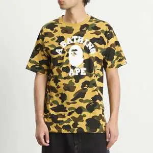 A BATHING APE 1st Camo College Tee - Yellow