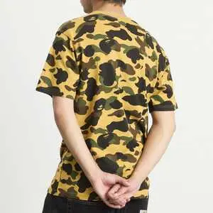 A BATHING APE 1st Camo College Tee - Yellow