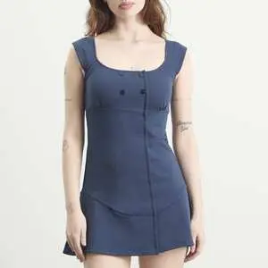 PEACHY DEN Joni Button Dress