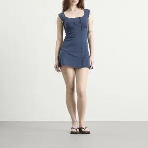PEACHY DEN Joni Button Dress