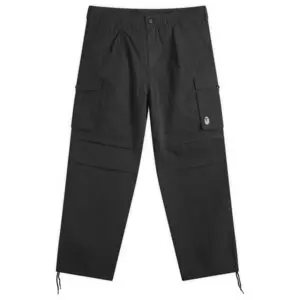 A BATHING APE Ripstop 6 Pocket Regular Fit Pants - Black