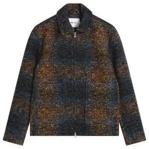 Nn07 Gael Boucle Wool Jacket - Blue Multi