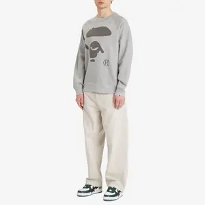 A BATHING APE Ape Face Crewneck Sweatshirt