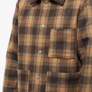A.p.c. New Emile Check Wool Work Jacket