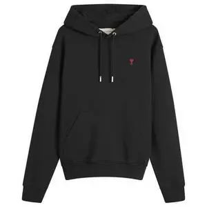 AMI Paris De Coeur Hoodie - Black