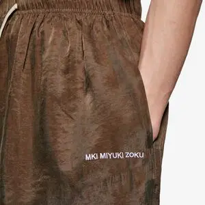 MKI MIYUKI ZOKU Sandwash Cupro Wide Leg Trousers