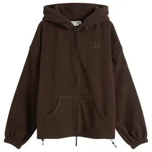 TTT MSW Polartec Logo Fleece Hooded Jacket - Brown