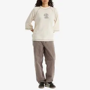 HERESY Tri-spiral Waffle T-shirt - Ecru