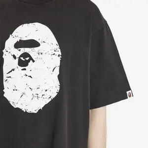 A BATHING APE Heavy Washed Ape Head Relaxed Fit Tee