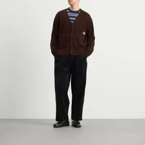N!CE Embroidered Logo Knit Cardigan