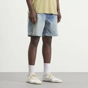 Rhude Boxy Traxedo Denim Shorts