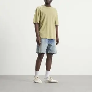 Rhude Boxy Traxedo Denim Shorts