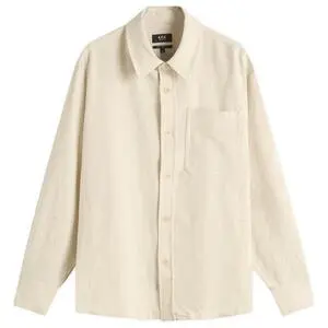 A.p.c. Basile Marl Cotton Overshirt - Ecru