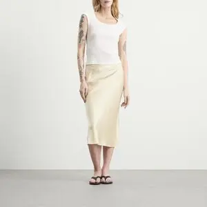 ANINE BING Bar Silk Skirt