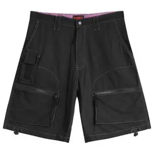 PLEASURES Raider Cargo Shorts - Black