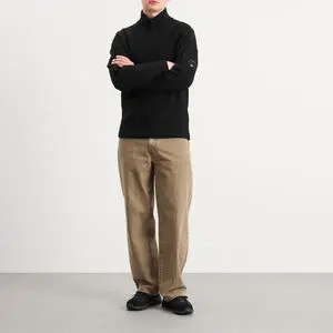 C.P. COMPANY Half Zip Lambswool Jumper