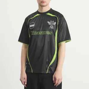 PLEASURES X Boiler Room Aqua Soccer Jersey