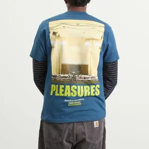 PLEASURES X Boiler Room Turntable T-shirt - Blue