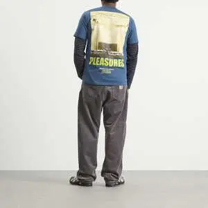 PLEASURES X Boiler Room Turntable T-shirt - Blue