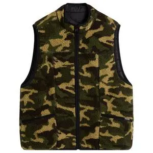 PLEASURES Felis Reversible Vest - Camo/black