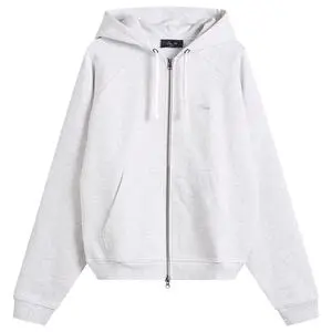 DIME Cursive Small Logo Zip Hoodie - Ash