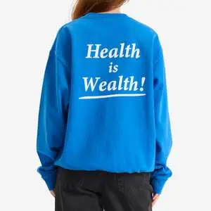 Sporty & Rich Health Is Wealth Crew Sweatshirt