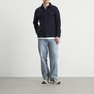 WAX LONDON Lomond Thick Wool Blend Overshirt
