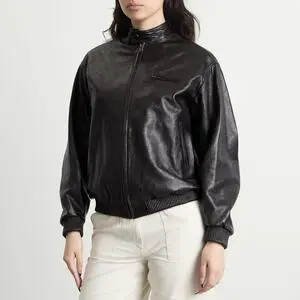 NOTHING WRITTEN Leather Single Rider Jacket