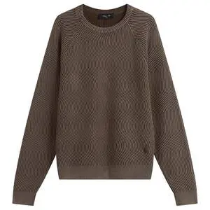 DIME Wave Knit Sweater - Brown